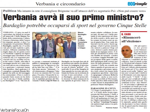 Niente, continuo a non capire la politica ma a farla a modo mio ...
