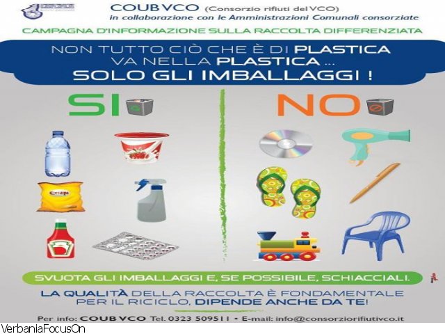 La raccolta differenziata della plastica